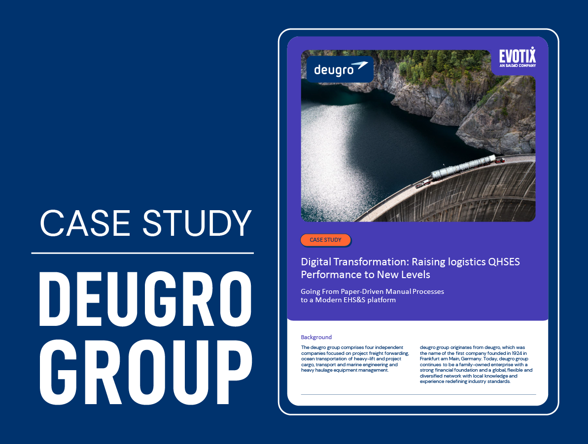 The deugro group: Raising QHSEs Performance to New Levels - Evotix